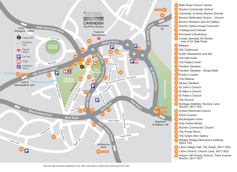 Fringe venue map